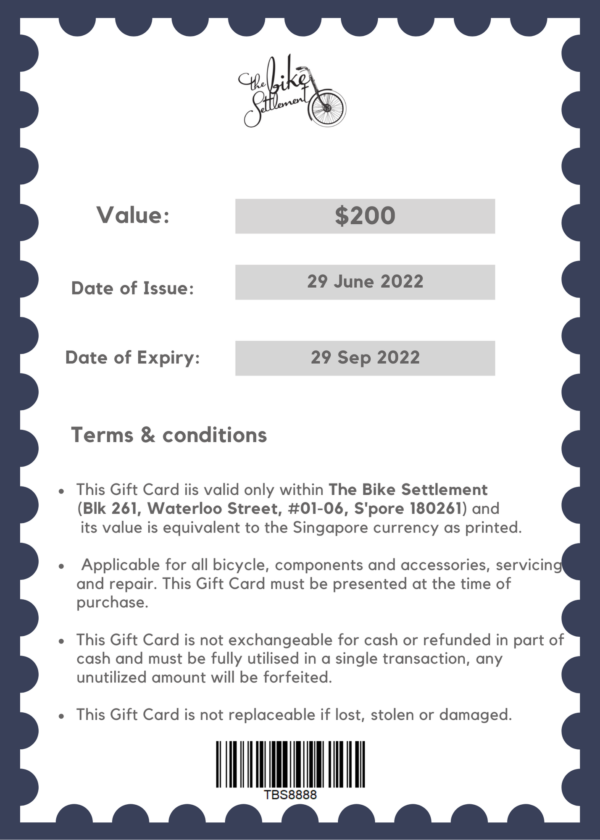 Happy Birthday Gift Card | The Bike Settlement